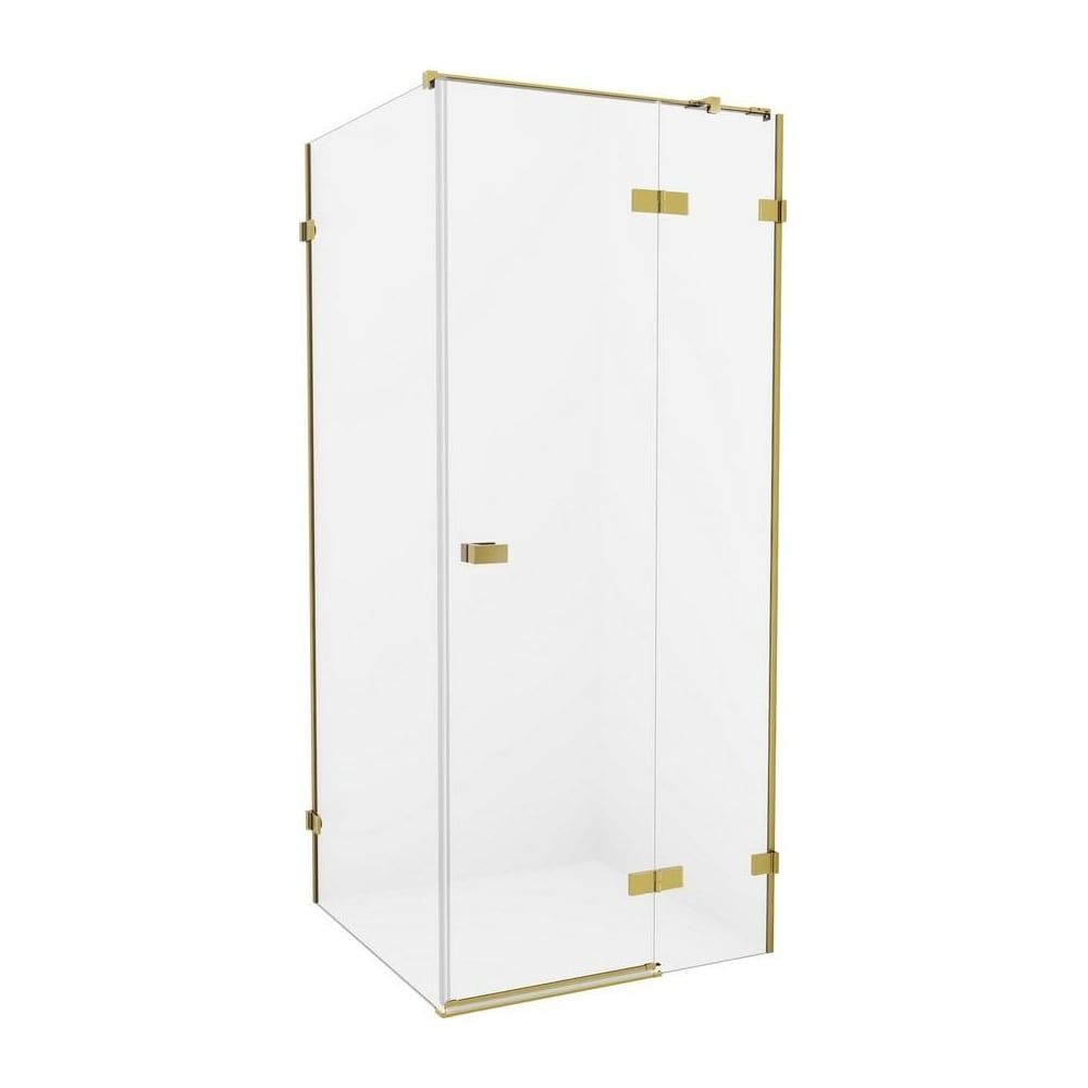 Душевое ограждение NEW TRENDY AVEXA GOLD 80x80x200 брашированное золото ...