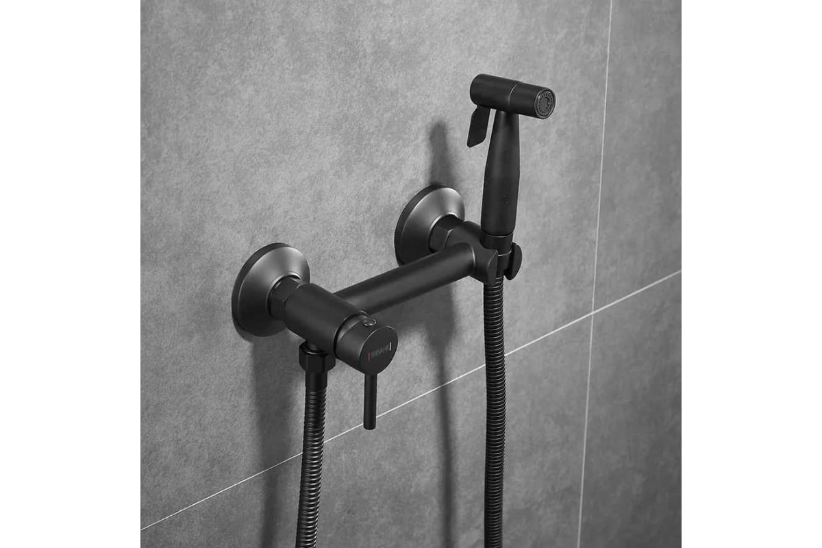 Встроенный гигиенический душ SHEVANIK черный, матовый S107H - выгодная цена, отзывы ...