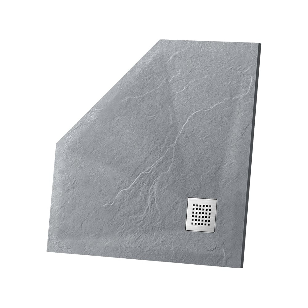 Поддон для душа VINCEA из искусственного камня, 900x900x25, серый VST ...