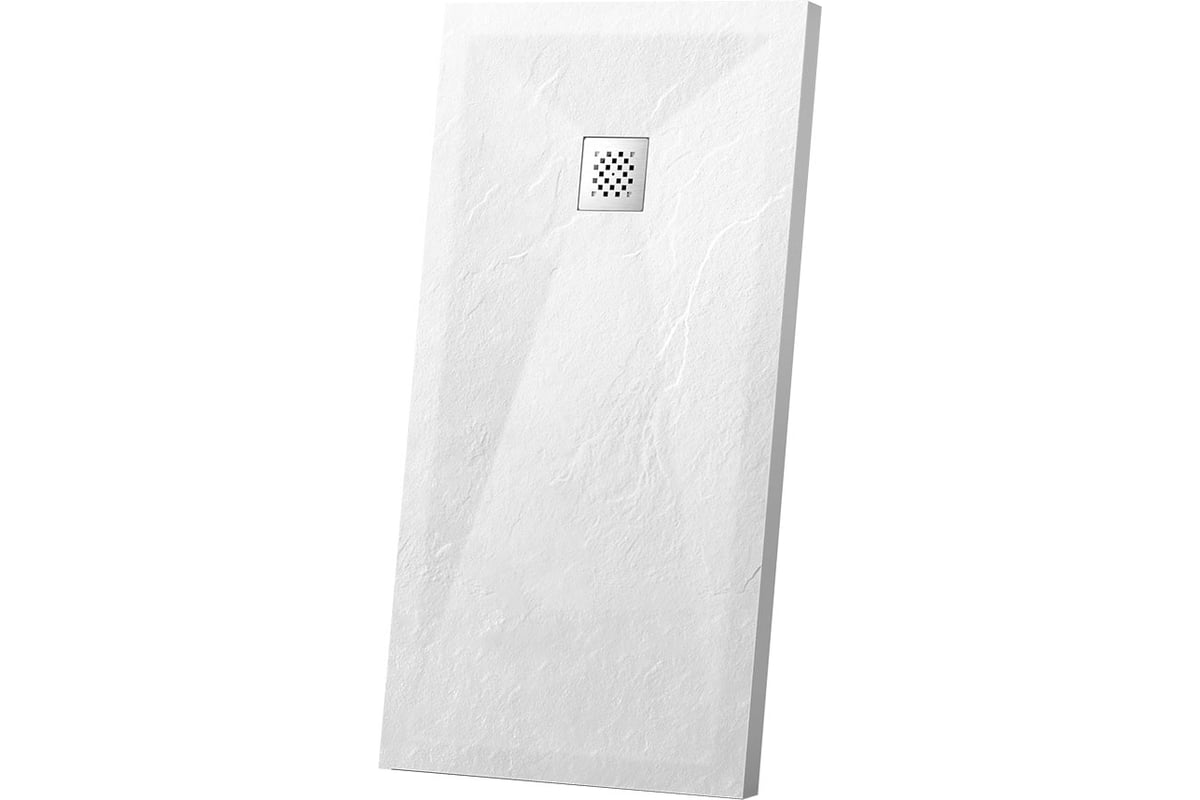 Поддон для душа VINCEA из искусственного камня,1200x1000x25, белый ...