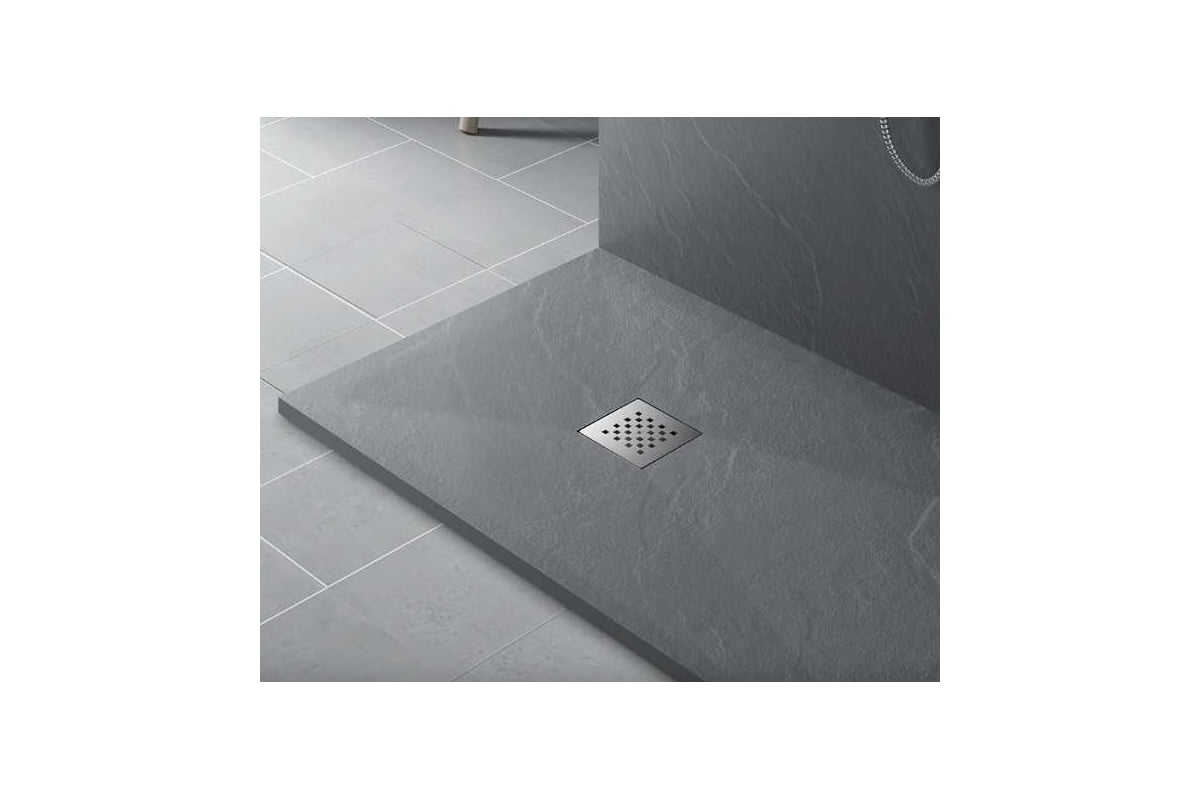 Поддон для душа VINCEA из искусственного камня, 900x900x25, серый VST ...