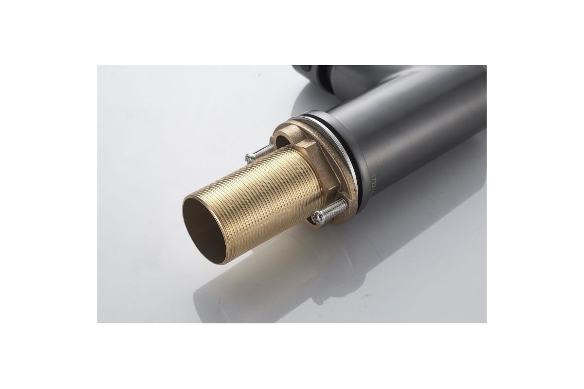 Пружинный смеситель для кухни SHEVANIK с выдвижной лейкой, оружейная сталь S963T - выгодная цена ...