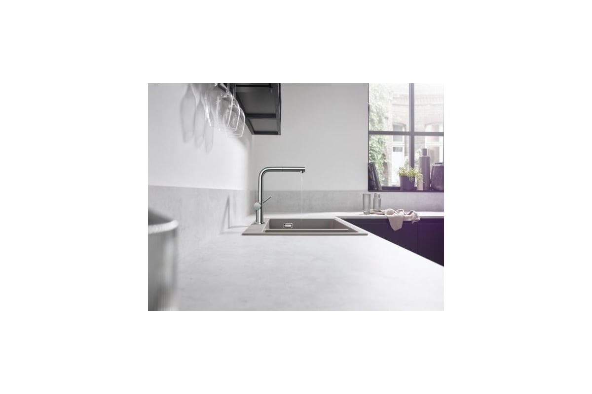 Смеситель для кухни Hansgrohe M54 talis 270 с вытяжным душем 72808000 ...