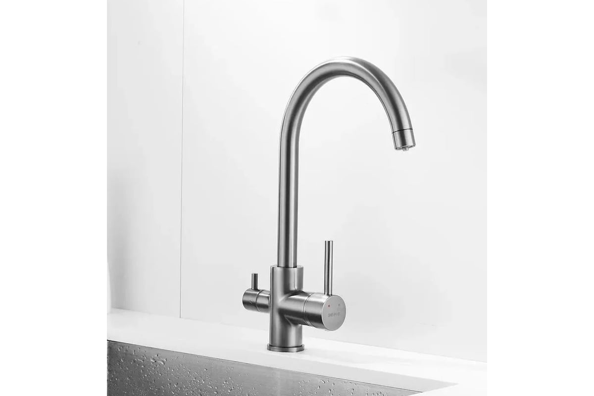 Смеситель для кухни Shevanik с подключением фильтра питьевой воды S128T - выгодная цена, отзывы ...