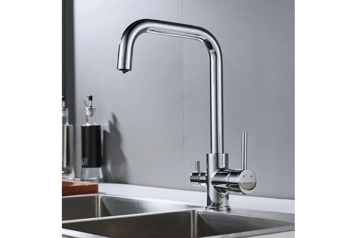 Смеситель для кухни Shevanik с подключением фильтра питьевой воды S228 - выгодная цена, отзывы ...