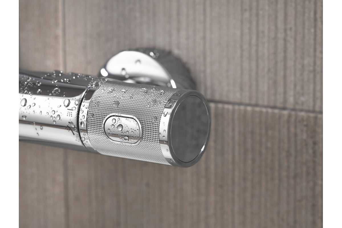 Душевая система Grohe 260 поворотная с термостатом, душ кругл хром ...
