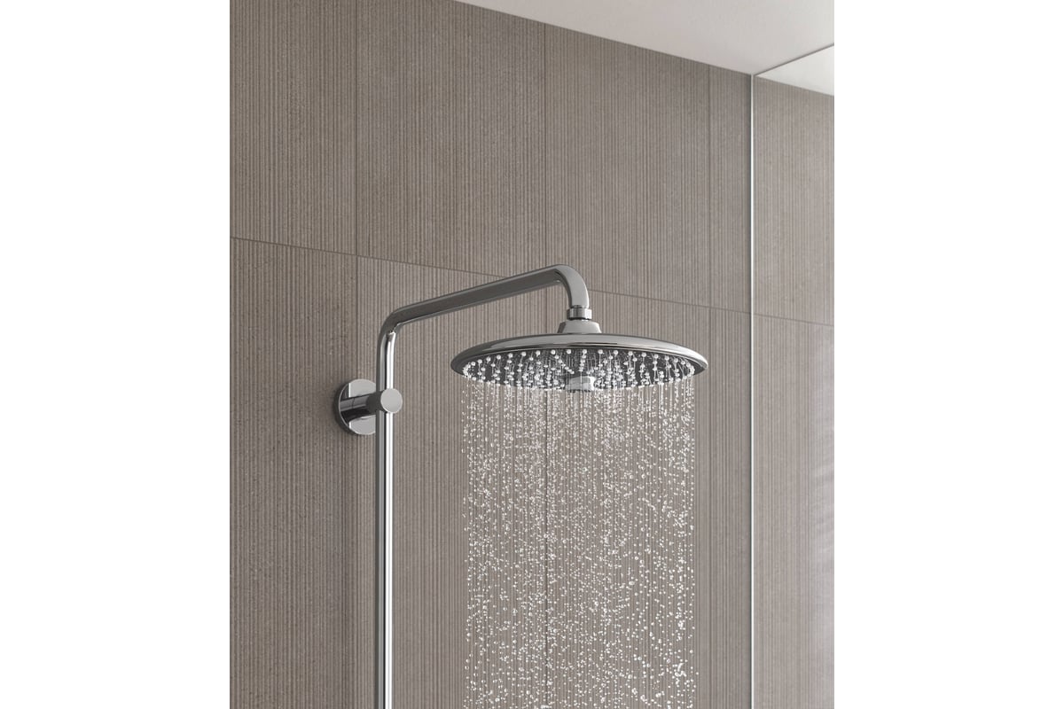 Душевая система Grohe 260 поворотная с термостатом, душ кругл хром 27296003 00000088390 ...
