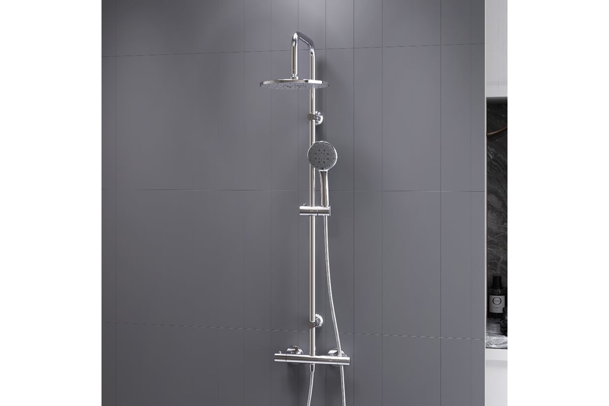 Душевая система с тмс для душа Dorff New plus хром D0710400 - выгодная ...