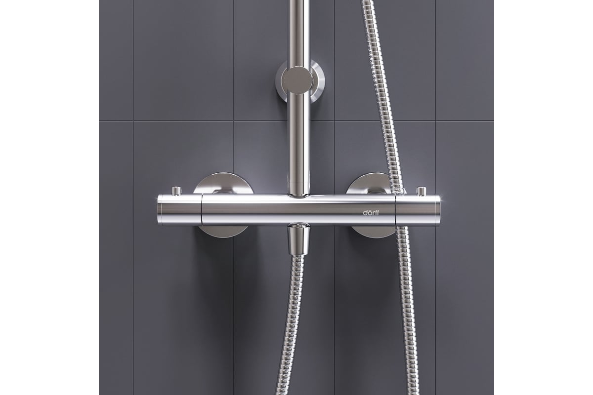 Душевая система с тмс для душа Dorff New plus хром D0710400 - выгодная ...