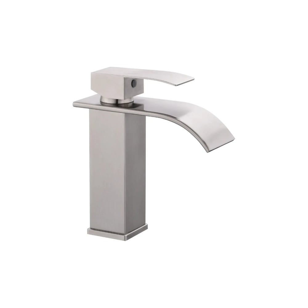 Смеситель для раковины Haiba с каскадным изливом, полированная сталь HB12815 - выгодная цена ...