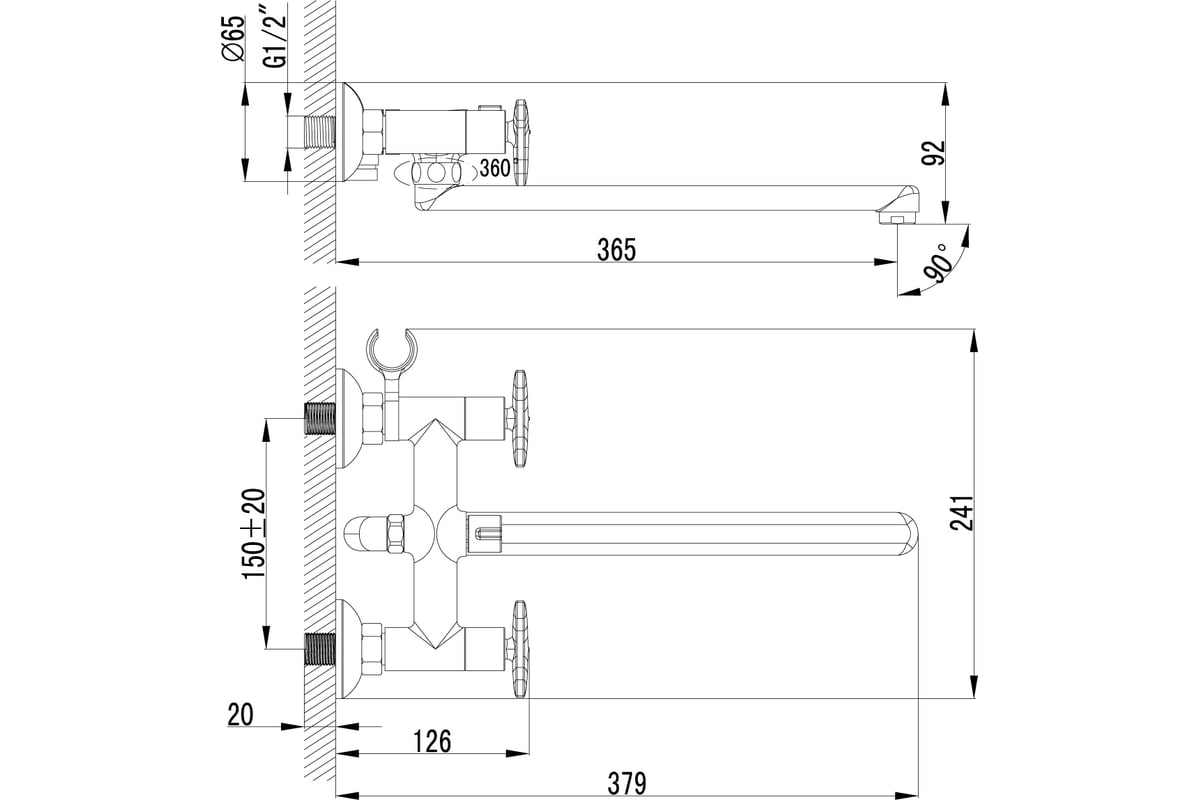 Универсальный смеситель Lemark Plus Spirit LM1951C - выгодная цена, отзывы, характеристики, фото ...