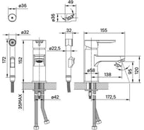 Смесители для раковины с гигиеническим душем - купить кран для ...