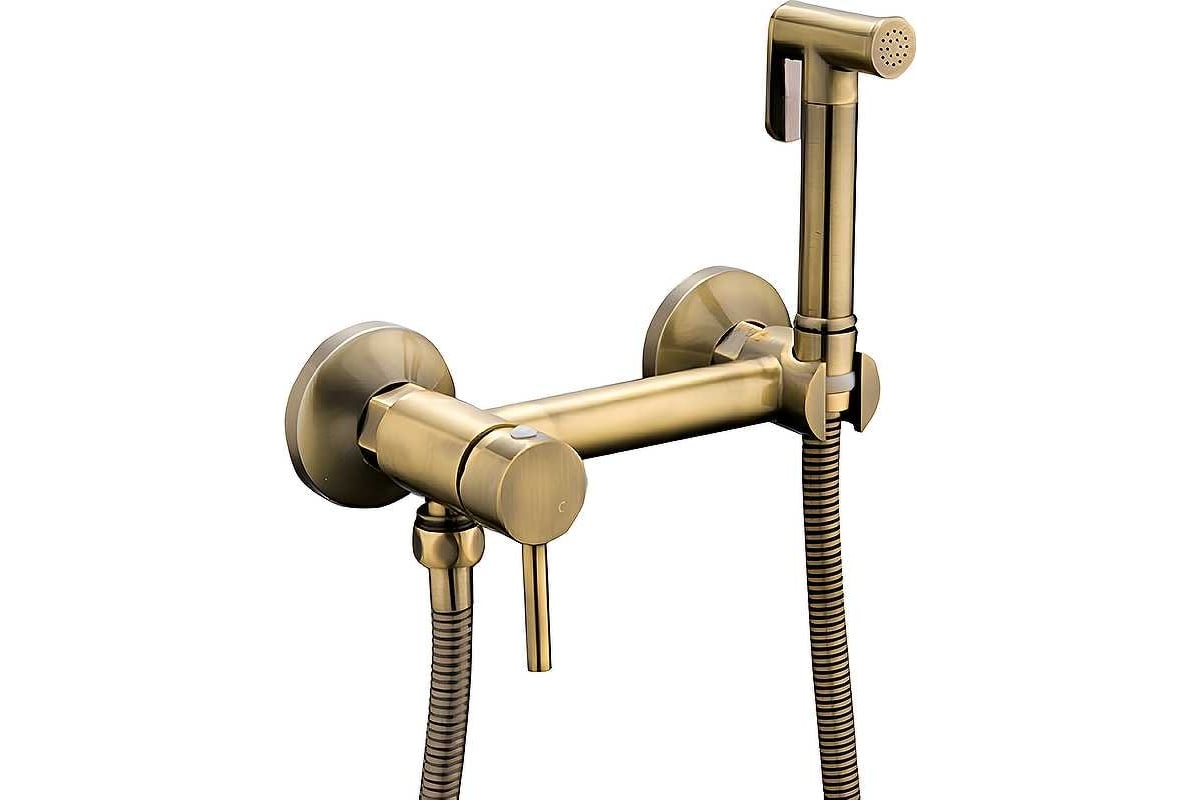 Смеситель с гигиеническим душем Haiba бронза HB5510-4 - выгодная цена, отзывы, характеристики ...