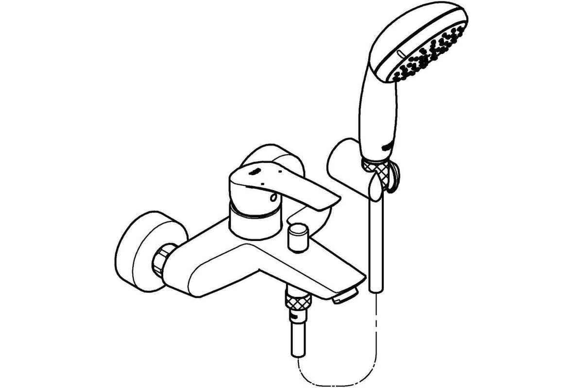 Смеситель для ванны GROHE Eurosmart хром 33302003 - выгодная цена ...