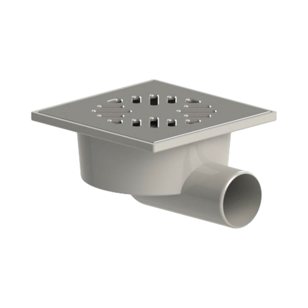 Угловой трап MasterProf нержавеющая решетка, 15х15 см, ИС.110456 - выгодная цена, отзывы ...