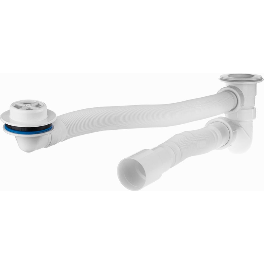 Сифон для ванны MasterProf прямоточный для выпуска 50 мм, 1.1/2"х40, с пласт. решеткой ...