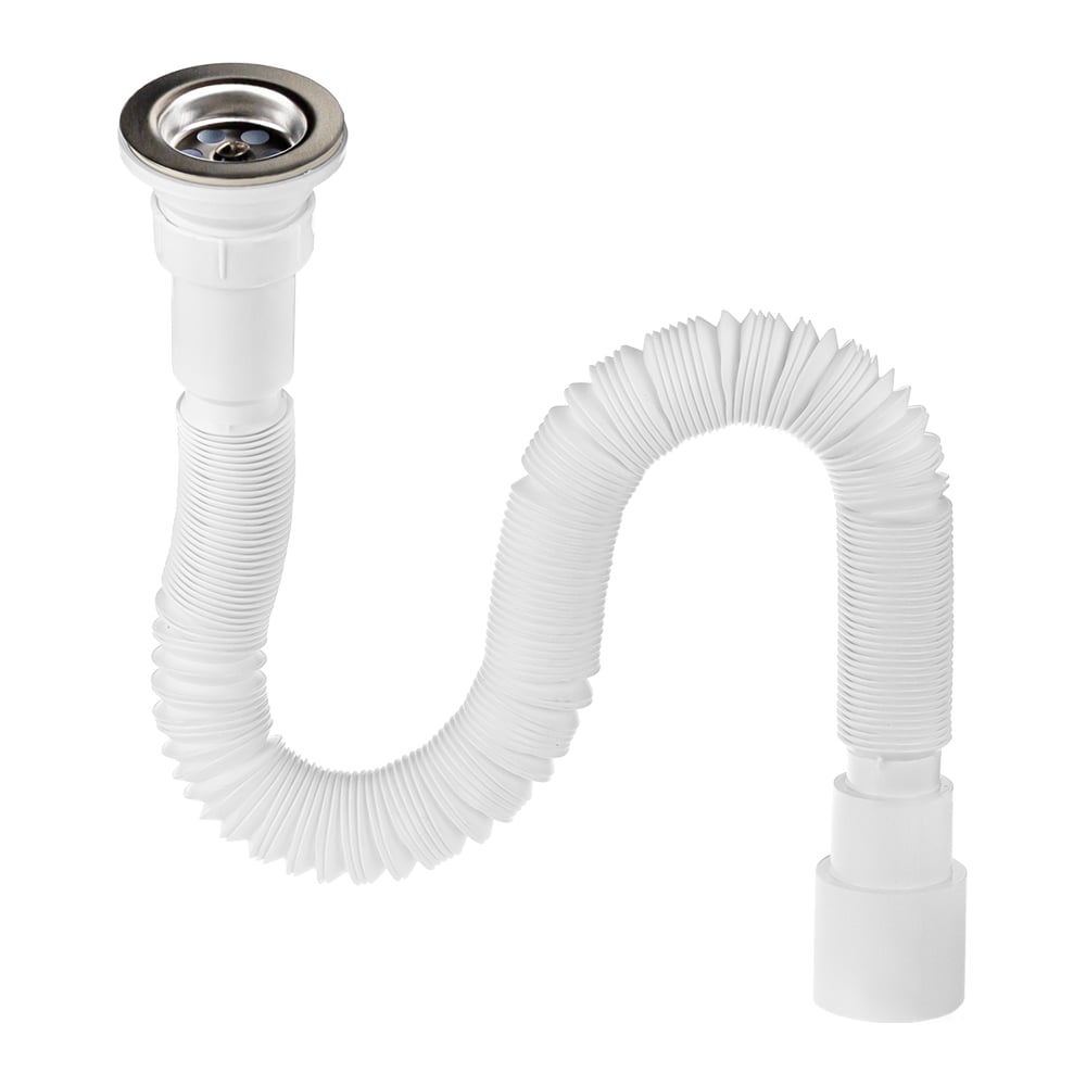 Гофросифон MasterProf 1400 мм для выпуска 43-52 мм, 1.1/2"х32/40/50 с нерж. решеткой ИС.110698 ...