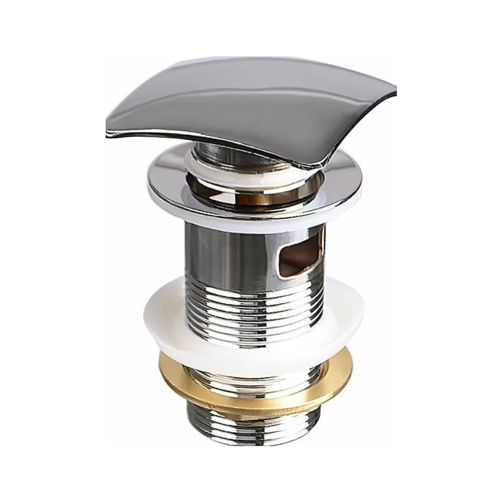 Донный клапан Terma CLICK-CLACK c квадратной кнопкой, с переливом ...