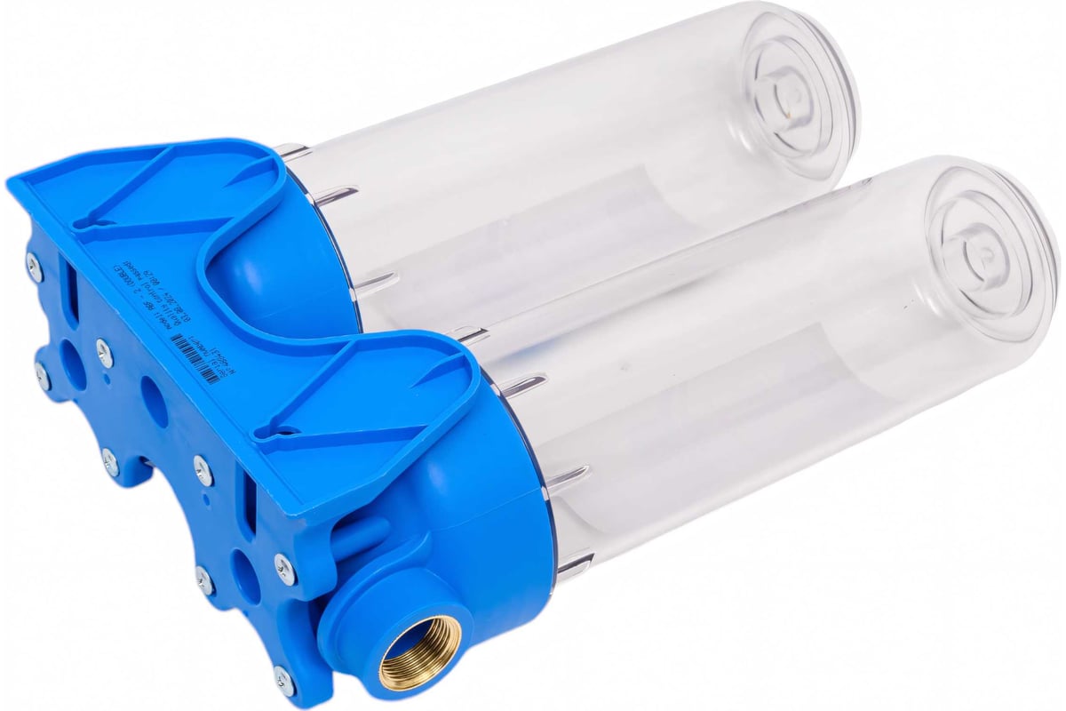 Фильтр двухступенчатый Аквабрайт SLIM LINE (лат.резьба 3/4, кронштейн и ...