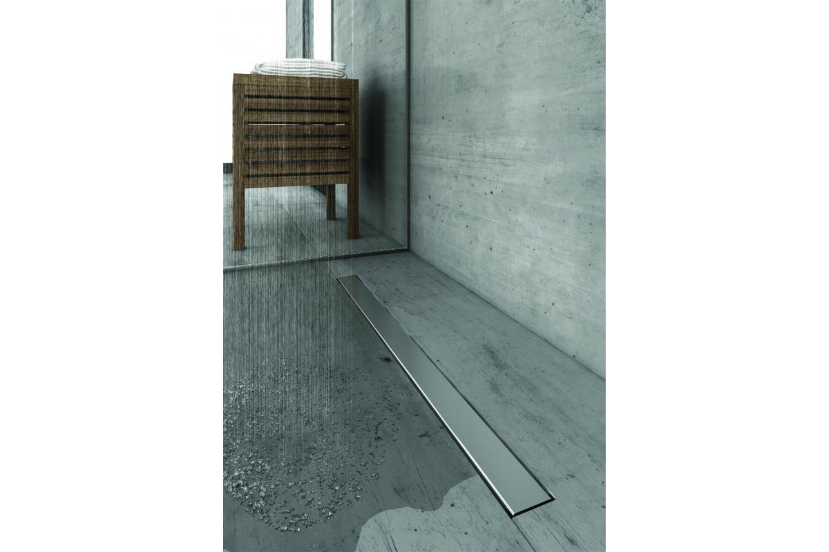 Напольный желоб водосток BERGES С1 Norma 800 S-сифон, D50, H60, боковой ...