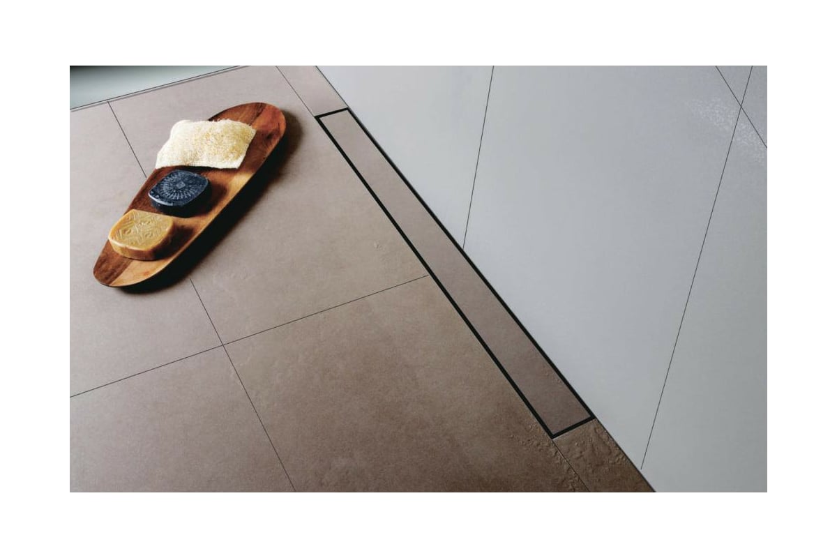 Напольный желоб водосток BERGES С1 Norma 800 S-сифон, D50, H60, боковой ...