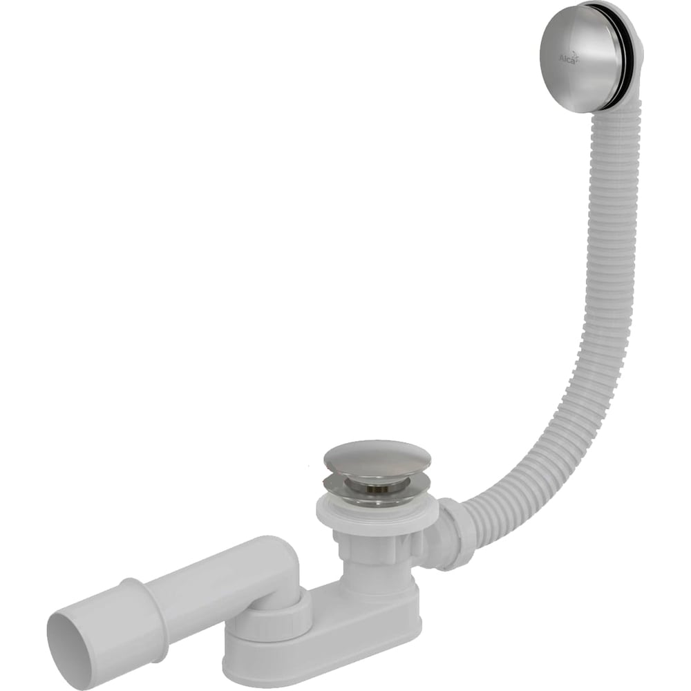 Сифон для ванны Alca Plast CLICK/CLACK, металл A507CKM-100 - выгодная ...