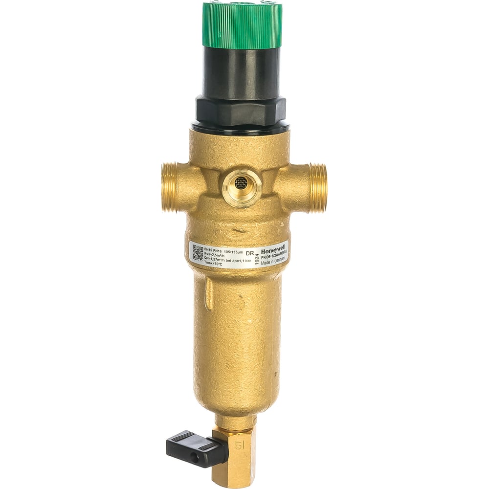 Фильтр миниплюс с редуктором на горячую воду Honeywell 100 мкм FK06-1/2 ...