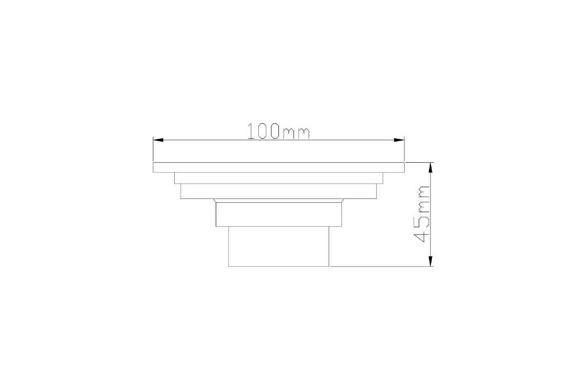 Трап BOOU размер 10x10, выходной диаметр Ф50 мм, латунь B2131 - выгодная цена, отзывы ...