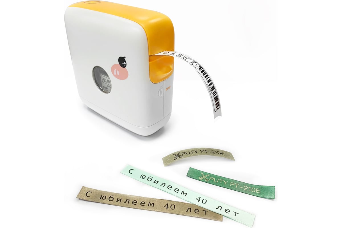Принтер для печати наклеек Puty PT-210ECH печатает только на лентах ...