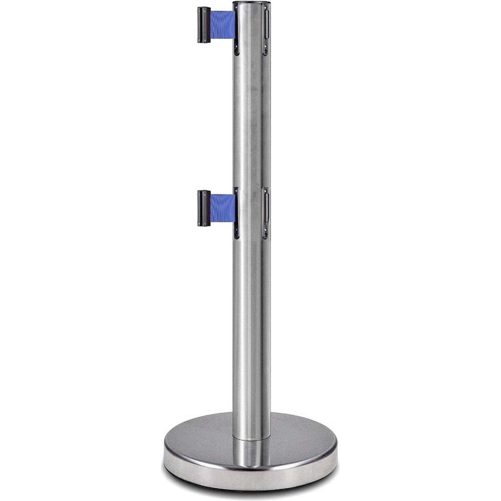 Стойка ограждения Rusbarrier c 2 лентами, 5 м BS2LN-227625 blue - выгодная цена, отзывы ...