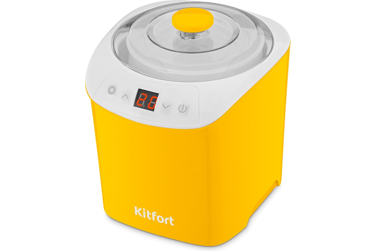 Йогуртница KITFORT бело-желтый КТ-4090-1 - выгодная цена, отзывы, характеристики, фото - купить ...