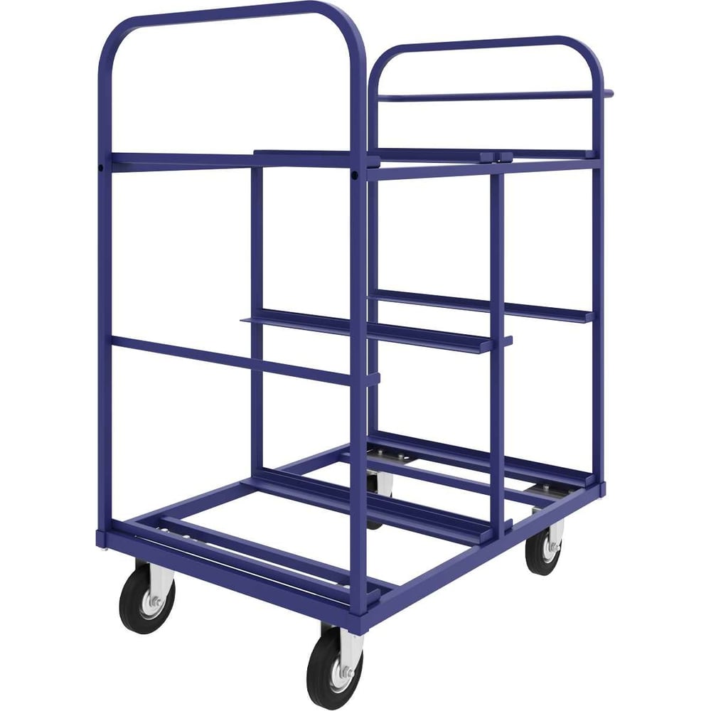 Трехъярусная платформенная тележка с колесами RUSKLAD 636x896x1013 мм ...