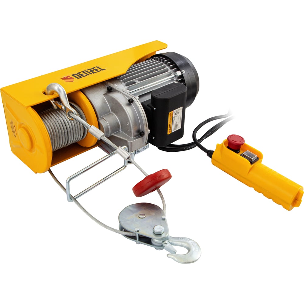 Электрический тельфер DENZEL TF-1200, 1,2 т, 1800 Вт, высота 12 м, 52018 по цене от 27800 руб. в ...