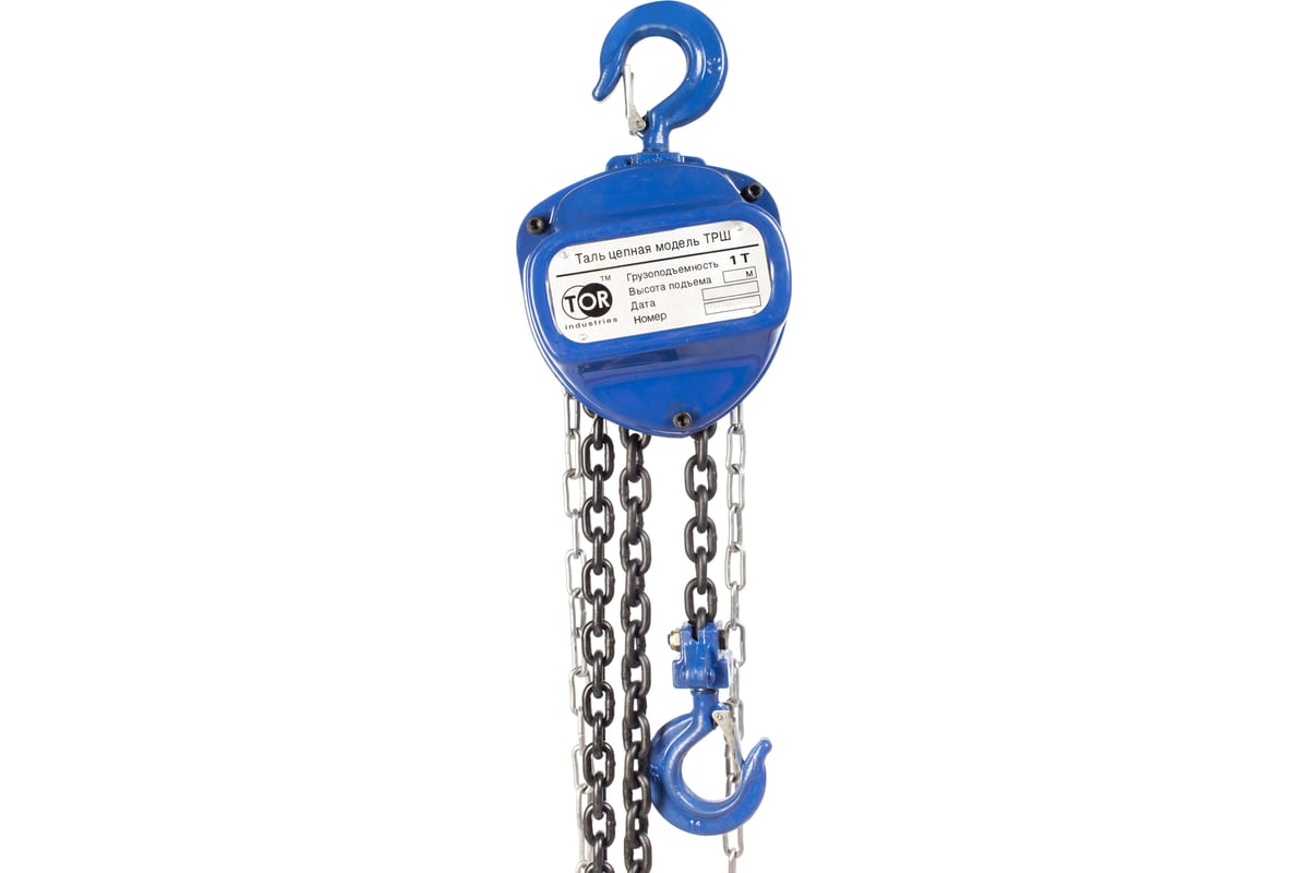 Ручная шестеренная таль TOR ТРШ 1Тх6М 1021707 по цене от 7254 руб. в ...