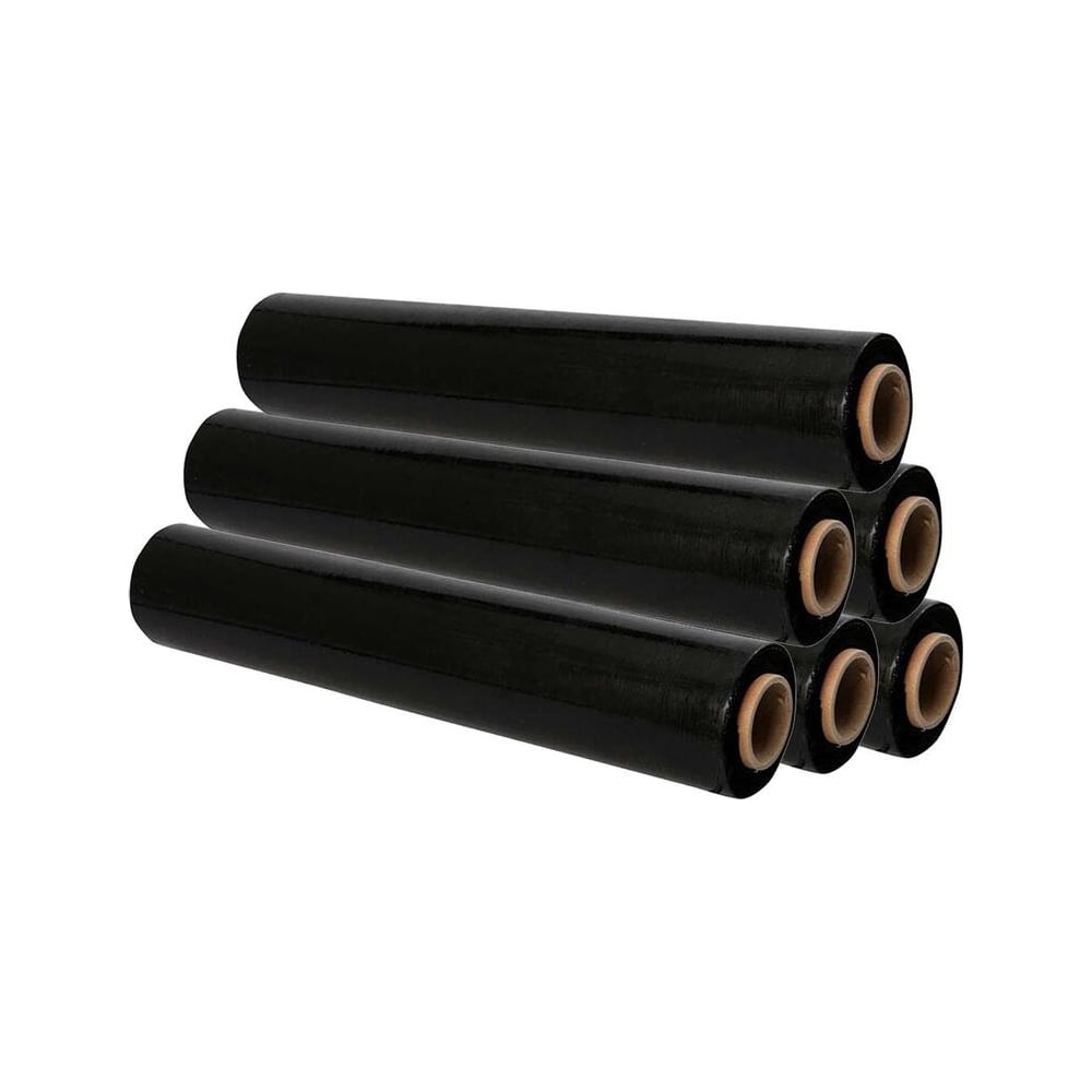 Стрейч-пленка для ручной упаковки ООО Комус первичное сырье, черный, 20 ...