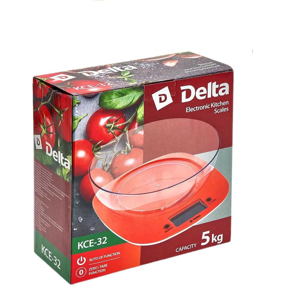 Настольные электронные весы DELTA KCE-32 оранжевый, 5 кг 0R-00001839 - выгодная цена, отзывы ...