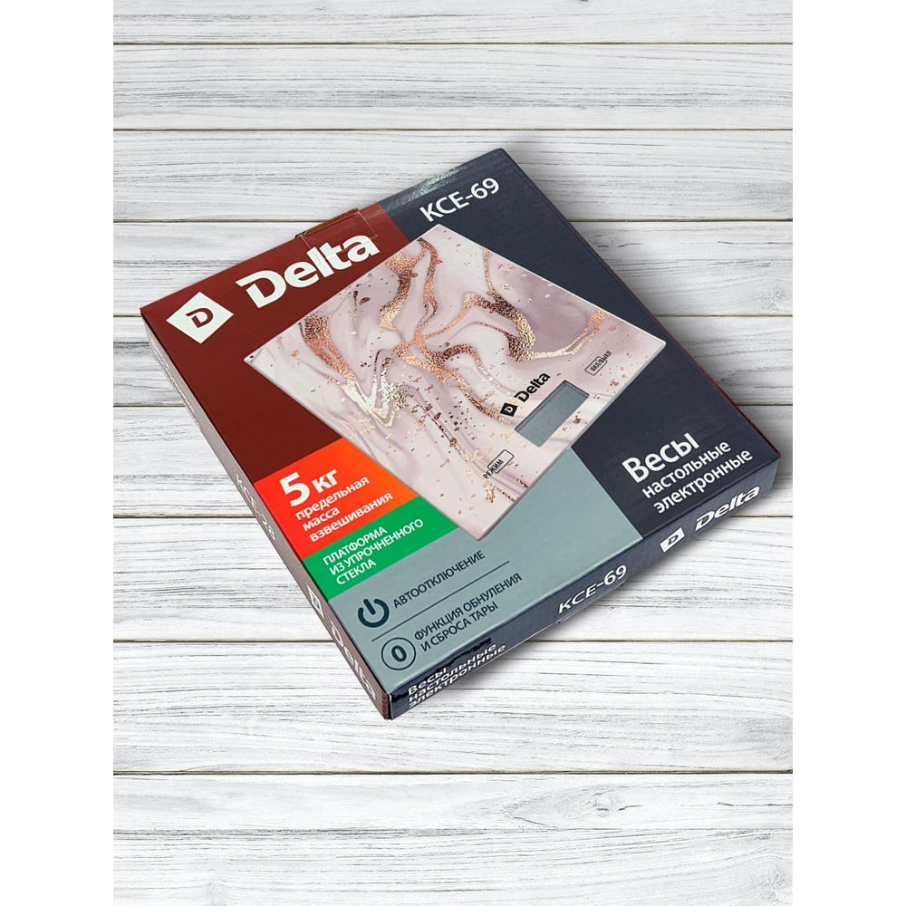 Электронные настольные весы DELTA KCE-69 Розовый камень 5 кг Р1-00010209 - выгодная цена, отзывы ...