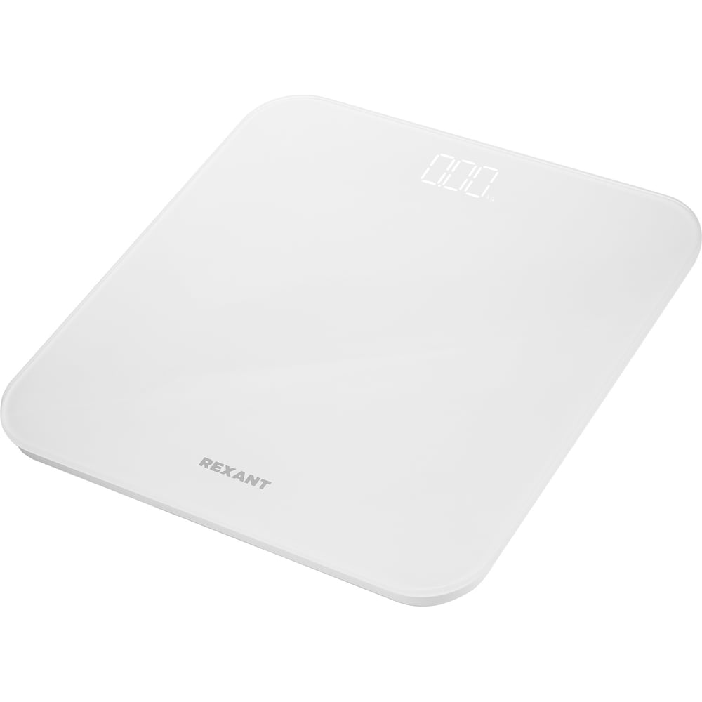 Напольные электронные весы REXANT белые, стекло, до 180 кг 72-1010 - выгодная цена, отзывы ...