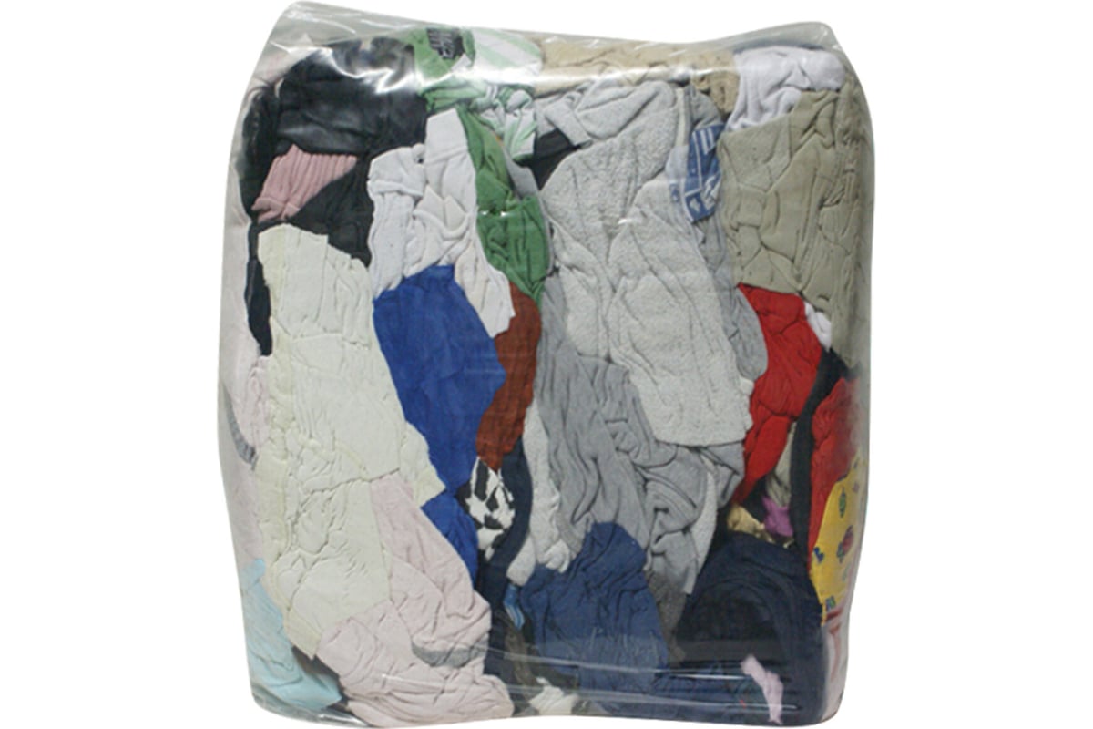 Ветошь ОФИСМАГ фланелевая, лоскуты 40x60 см (±10 см), плотность 100-360 г/кв. м, 70 хлопок, 30 ...