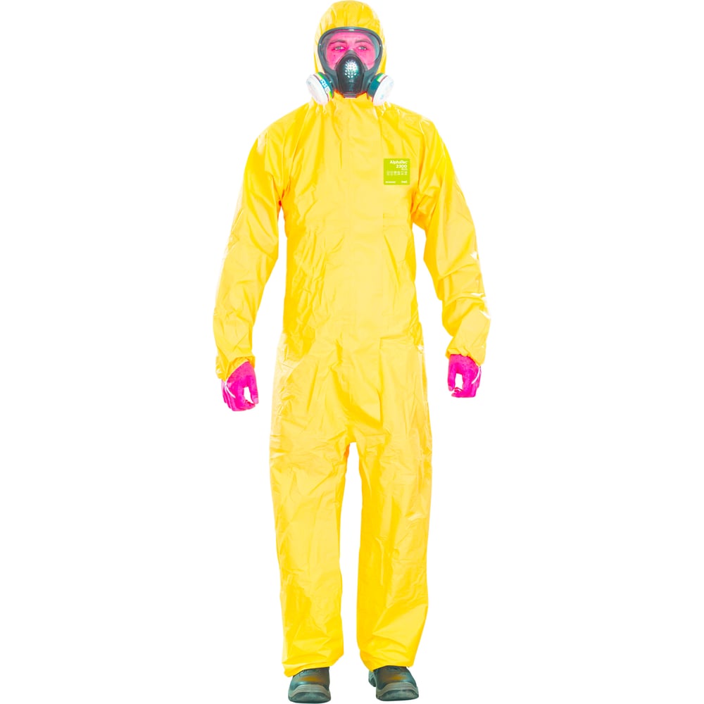 Костюм химзащиты Ansell AlphaTec 2300-YY PLUS CVRL HOOD 132, размер 2XL ...