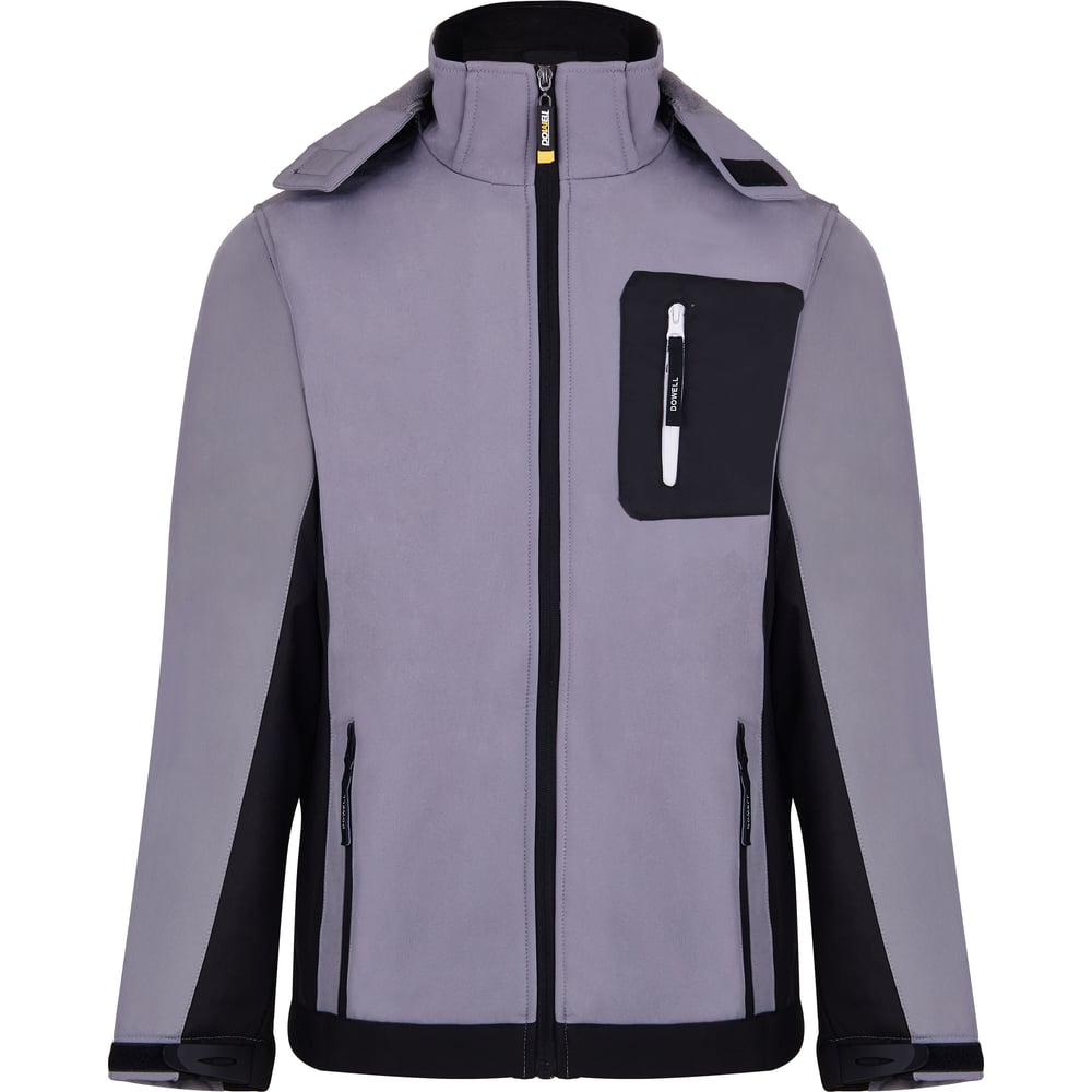 Куртка DOWELL Softshell серая с капюшоном, размер S D81480-S - выгодная цена, отзывы ...