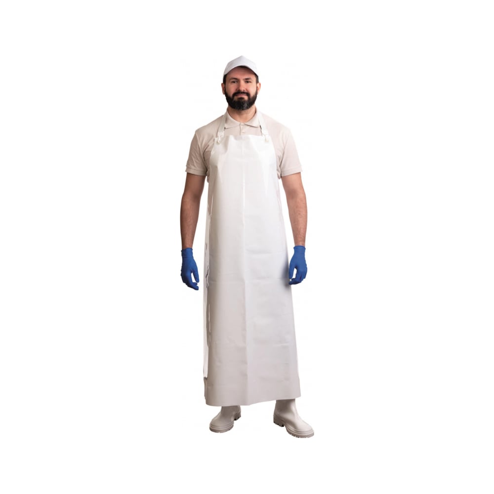 Многоразовый защитный фартук ООО Комус Ларипол 90x115, полиуретановый ...