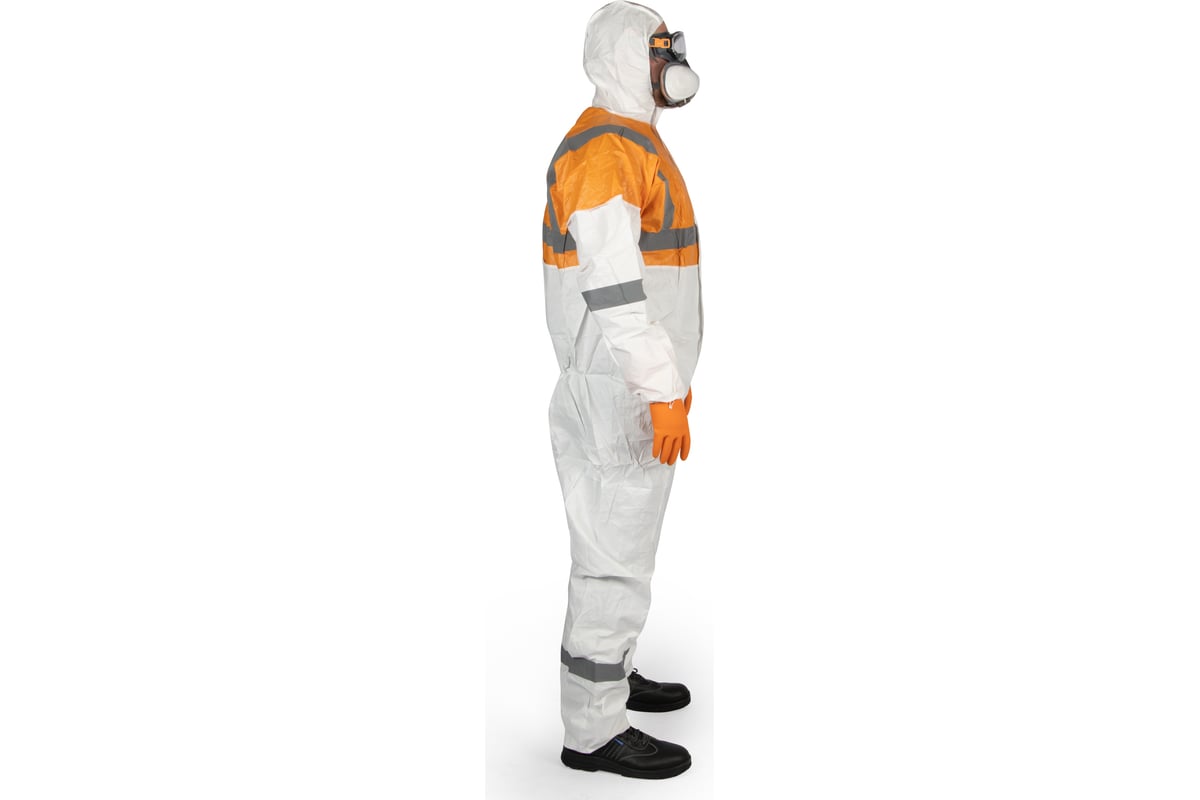 Комбинезон химзащиты со светоотражающими элементами Jeta Safety 65г/м2 ...