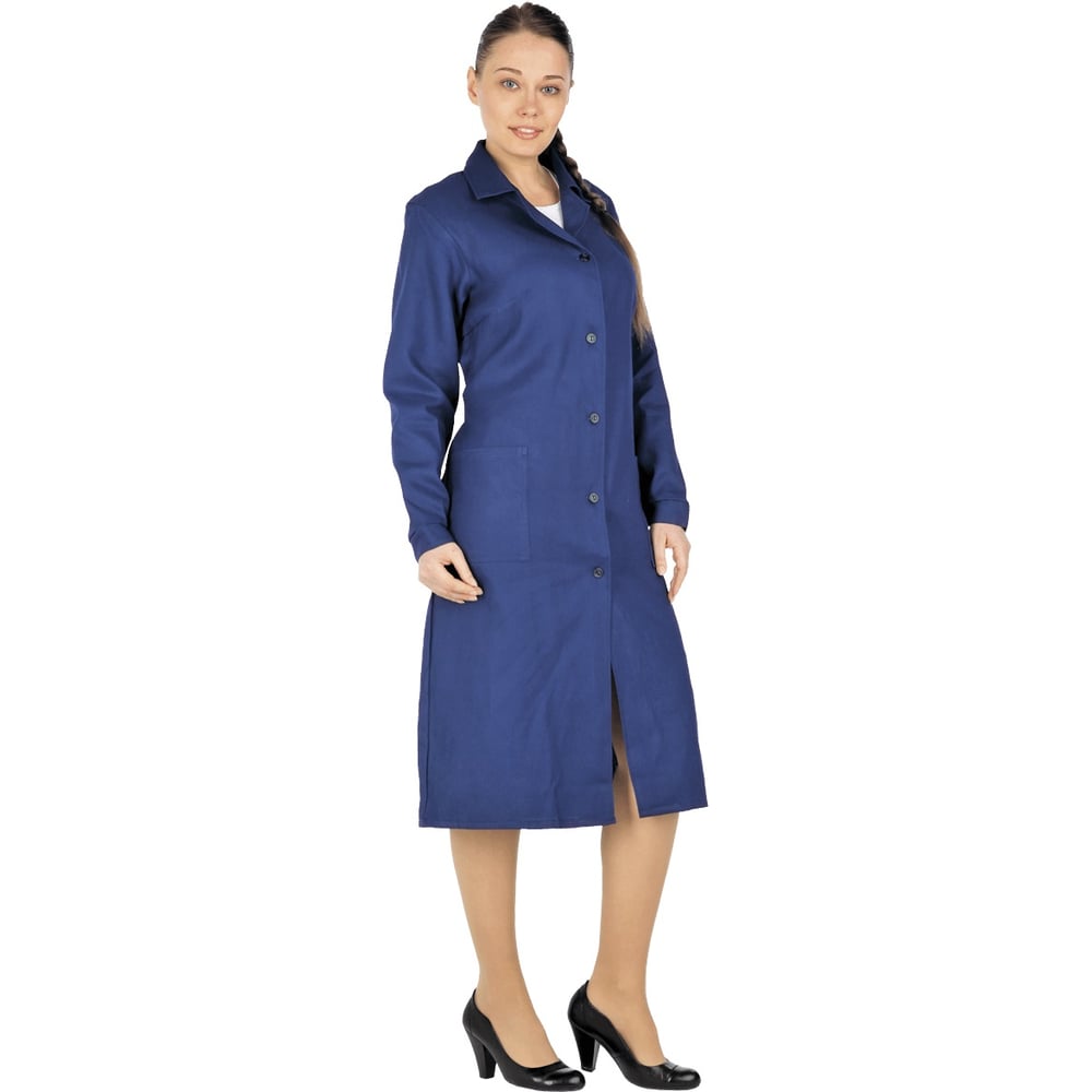 Женский рабочий халат ГК Спецобъединение ДИАГОНАЛЬ синий, размер 80-84 ...