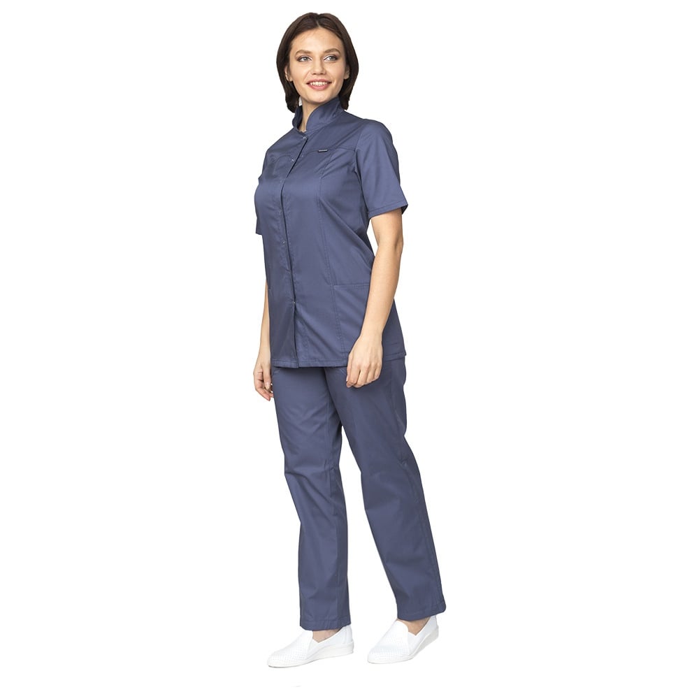 Куртка медицинская женская Прабо Медик синий, р. 104-108, рост 158-164 ...