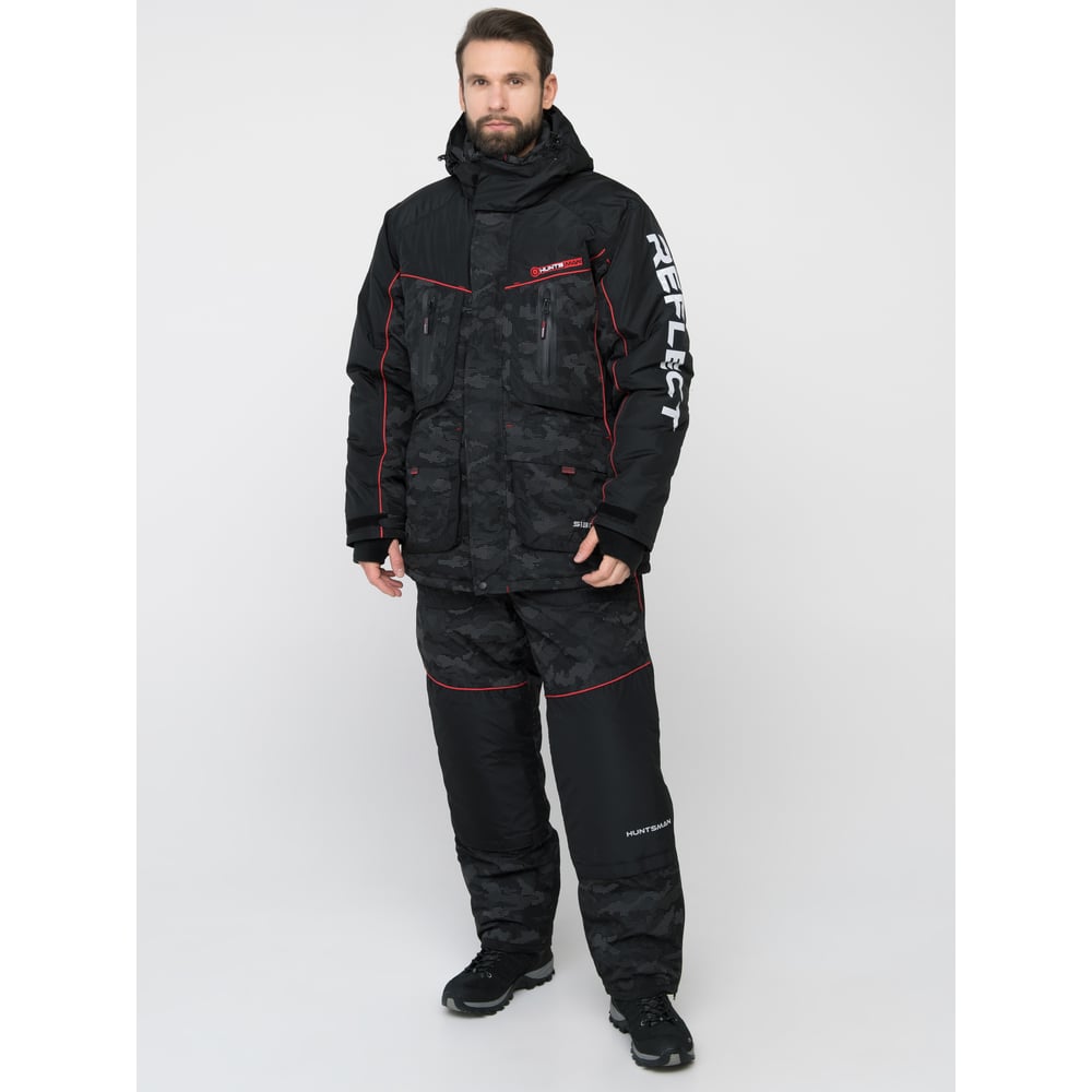 Зимний костюм HUNTSMAN Siberia Reflect, Reflex Membrane, черный НФ ...