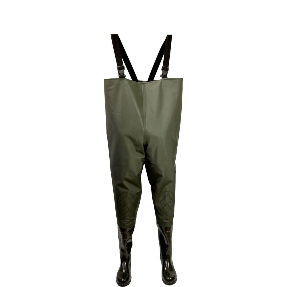 Мужские сапоги совмещенные с полукомбинезоном Дарина Д21-ПК оливковый ...