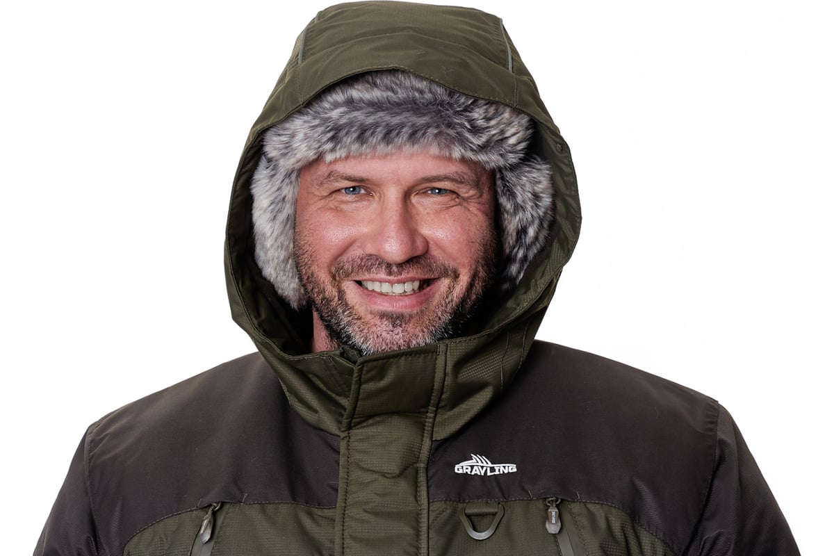 Костюм для рыбалки зимний GRAYLING Скат -45, хаки, р-р 44-46, рост 170 ...