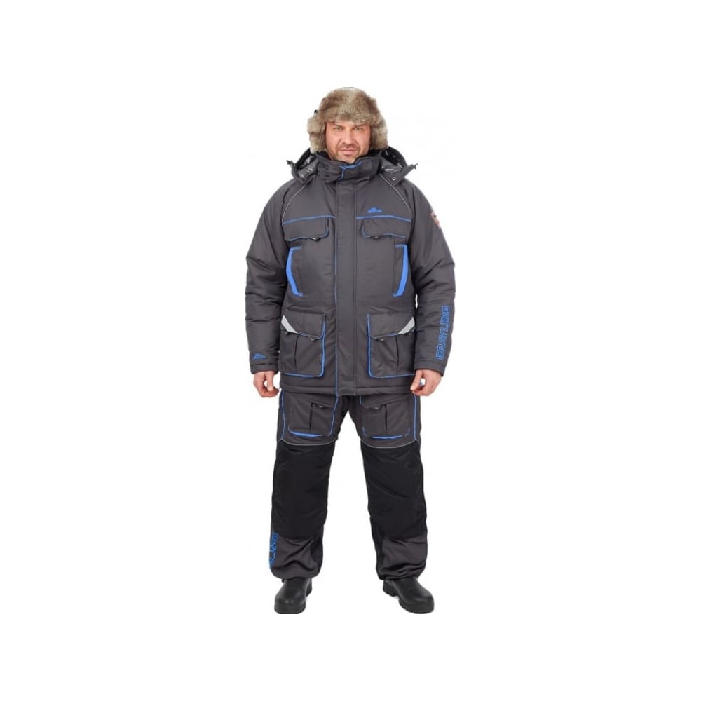 Костюм для рыбалки зимний GRAYLING Камчатка МАГМА темно-графит-синий, р ...