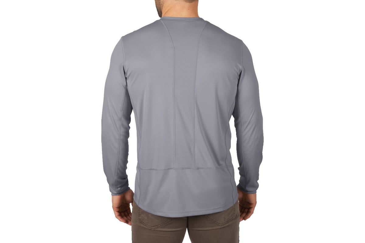 Лонгслив с длинными рукавами Milwaukee WWLSG-S серая 4933478188 ...